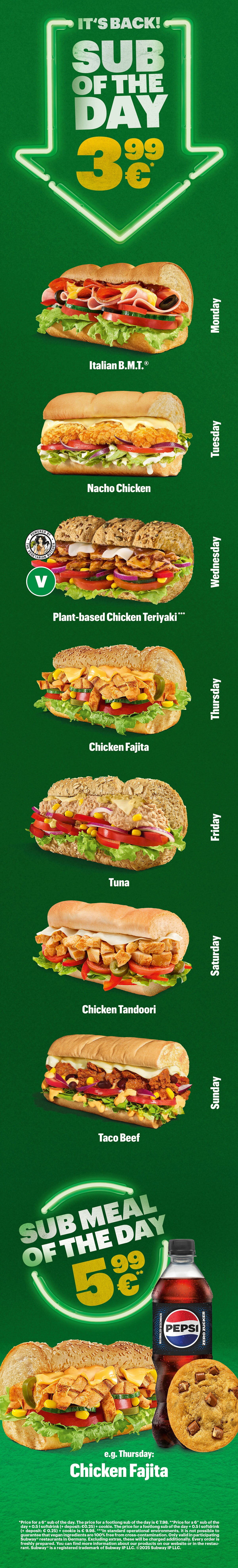 Subway Order