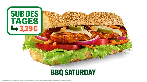 Menu - BBQ Rib | SUBWAY.com - Deutschland (Deutsch)
