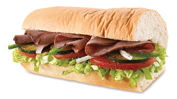 Menu - Roast Beef | SUBWAY.com - South Africa (English)